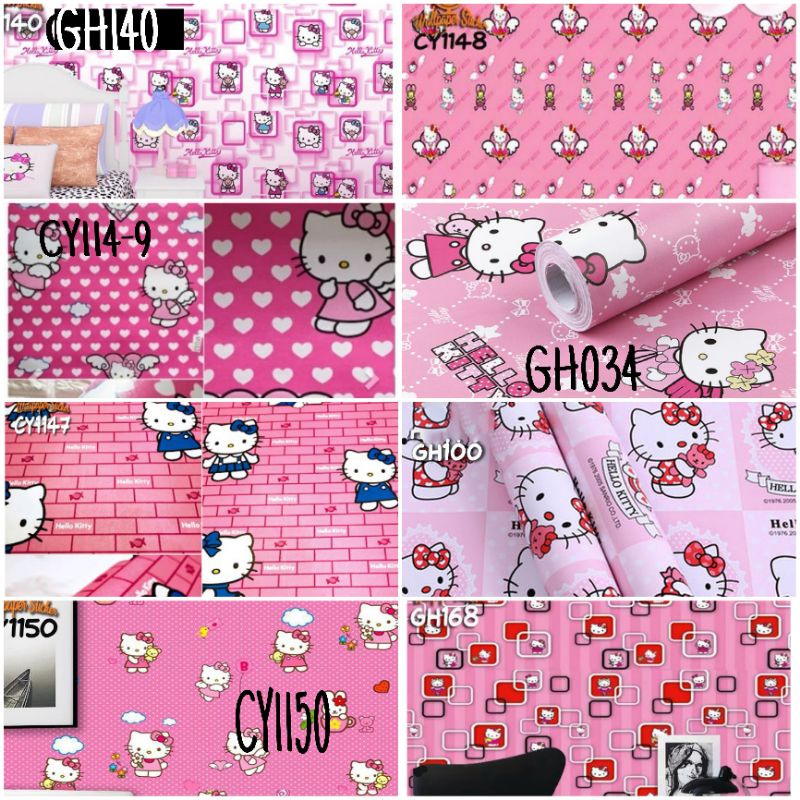 Jual [COD] WALLPAPER STIKER DINDING HELLO KITTY/KUROMI | Shopee Indonesia