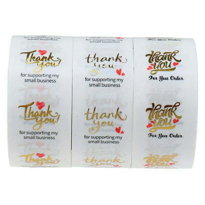 Jual sticker kue sticker cake stiker thankyou gold | Shopee Indonesia