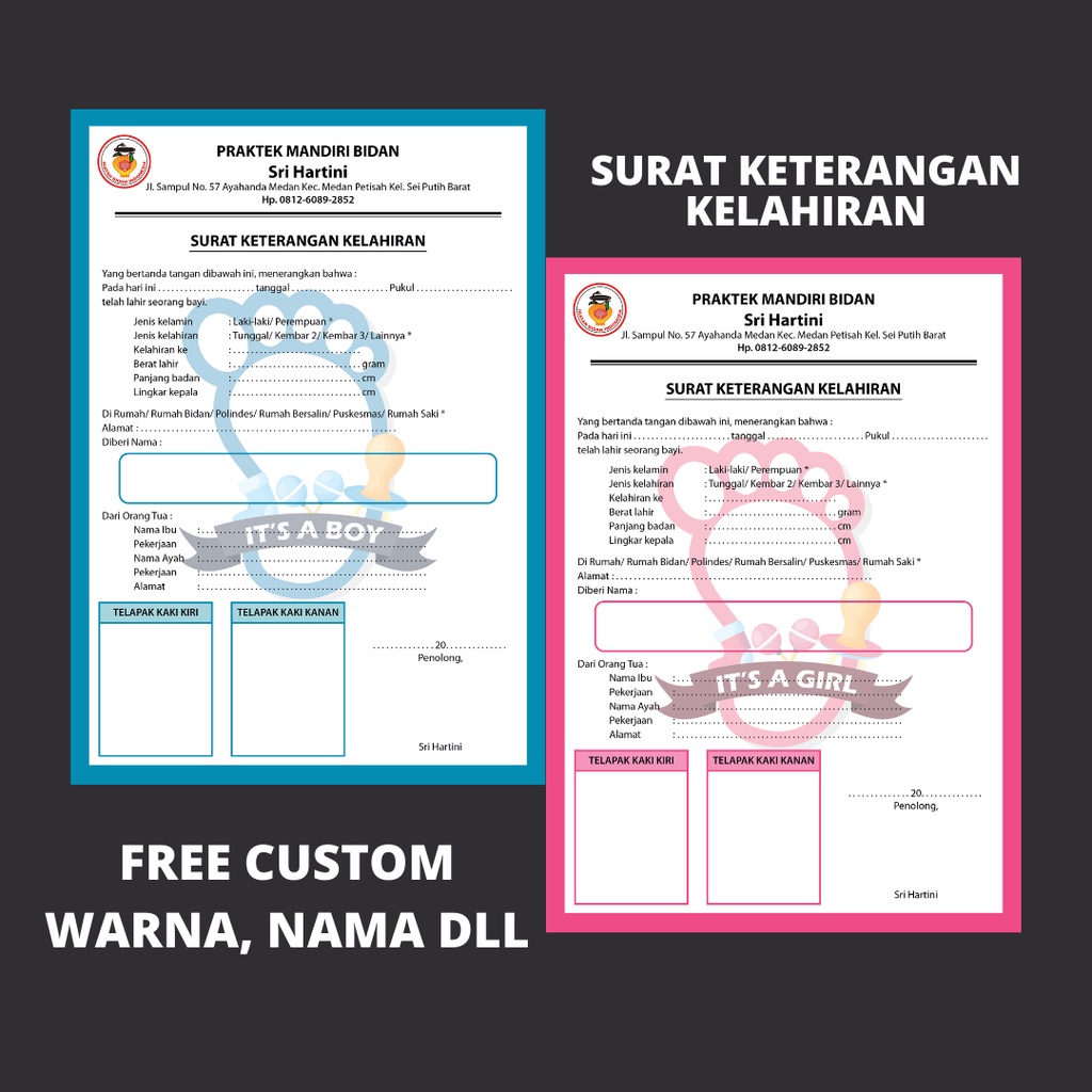 Jual Surat Keterangan lahir / kelahiran | Shopee Indonesia