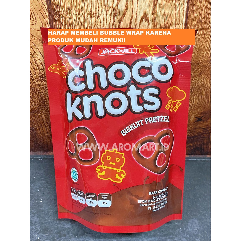 Jual Jack 'n Jill Choco Knots / Biskuit Pretzel - 55g | Shopee Indonesia