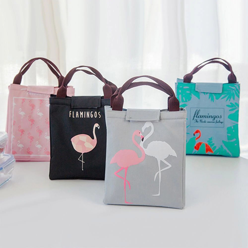 Jual [IMPORT] Flamingo Tote Tas Termal Hitam Anti-Air Oxford Pantai Tas ...