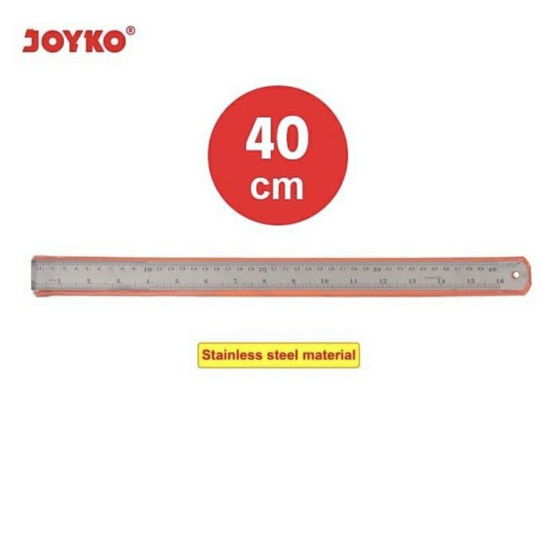 Jual Stainless Steel Ruler / Penggaris Besi Joyko RL-ST40 40 cm 40cm ...