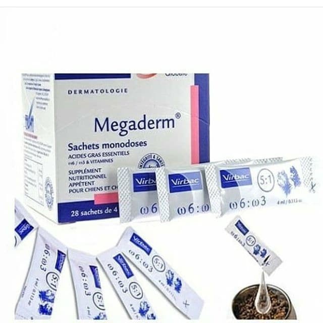 Jual Virbac Megaderm 4ML 8ML Vitamin Bulu Kulit Kucing Anjing 4 8 ML ...