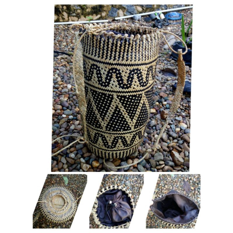 Jual Tas punggung asli kulit rotan khas Dayak kalimantan | Shopee Indonesia