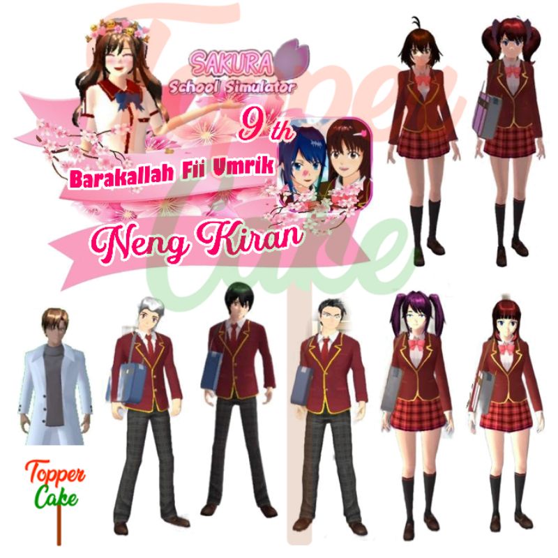 Jual Topper Cake Sakura School Simulator Gratis Tambah Nama, Foto, dan ...