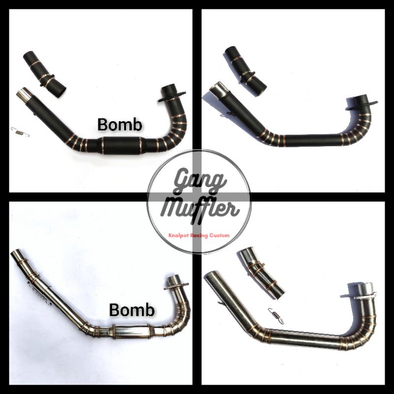 Jual Leheran Knalpot Motor Custom + Slip On Japstyle Brat Cafe racer ...
