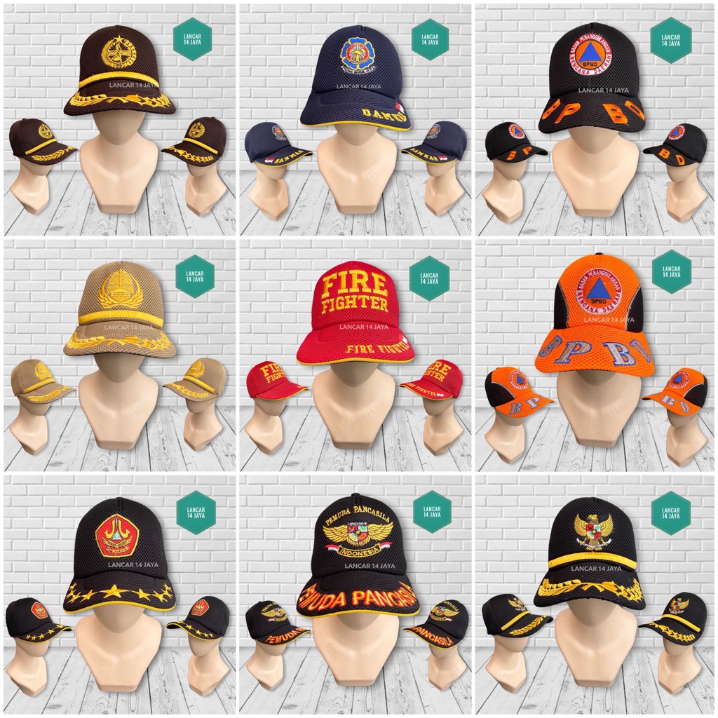 Jual Topi Satpam - Topi Security - Topi Doubel Mess Satpol PP - Topi ...
