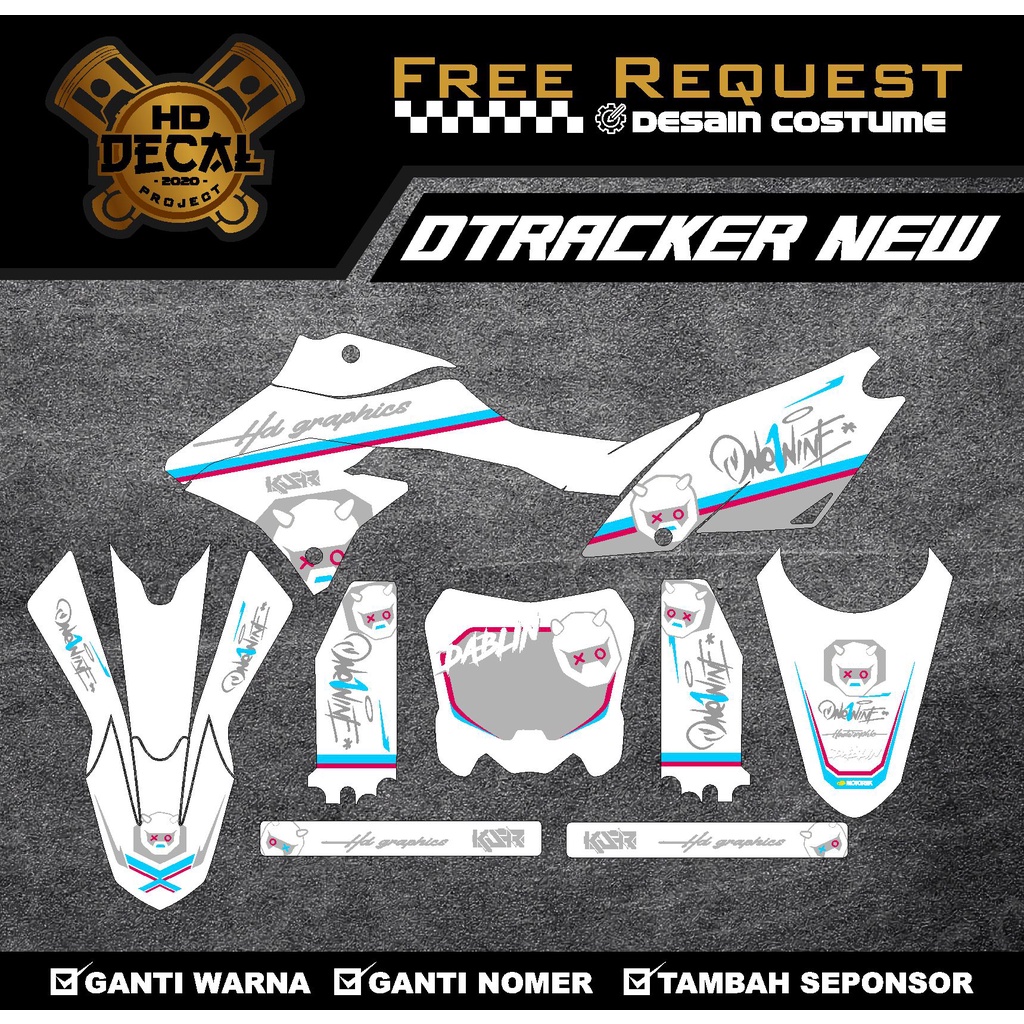 Jual DECAL STIKER DTRACKER NEW FULL BODY DESAIN BEBAS | Shopee Indonesia