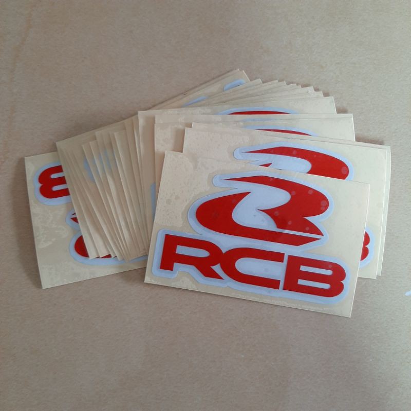 Jual Sticker Cutting RCB stiker racing motor | Shopee Indonesia