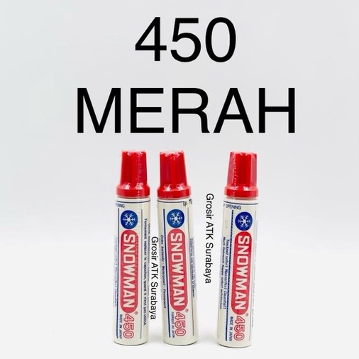 Jual SPIDOL SNOWMAN 450 PERMANEN Permanent BESAR JUMBO HITAM BIRU MERAH ...