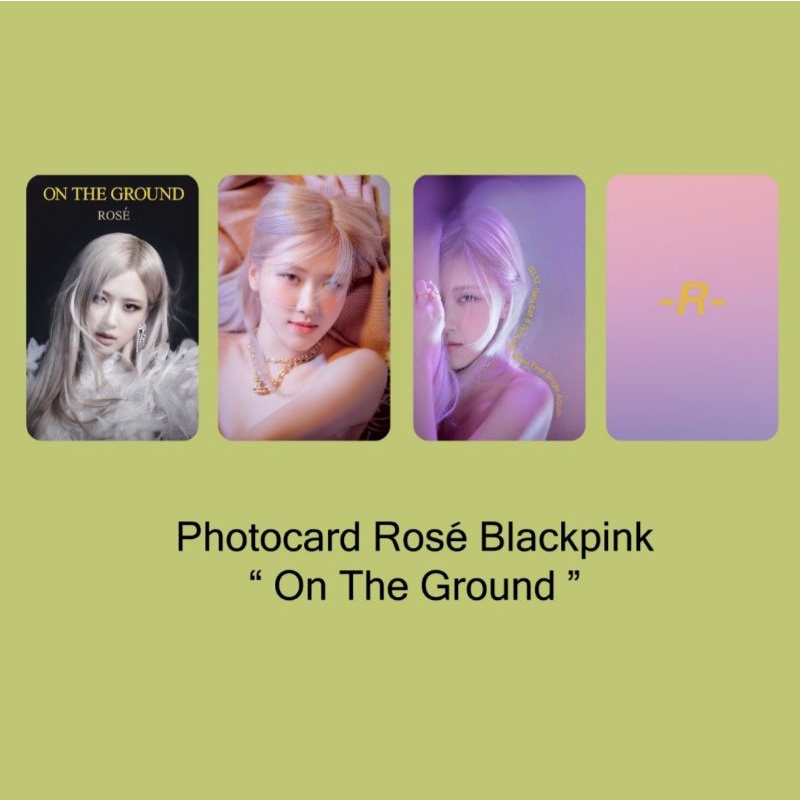 Jual Photocard Rose Blackpink / Photocard Rose on the ground | Shopee ...