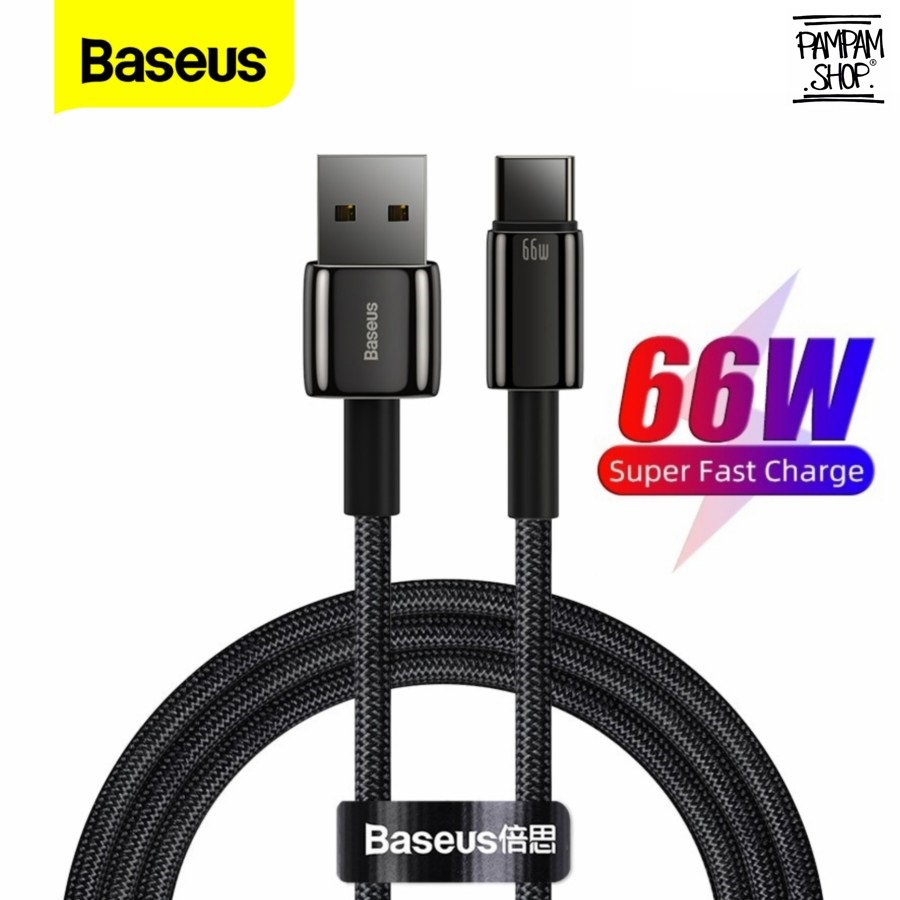 Jual Baseus Original Tungsten Kabel Data USB Type C 100W 5A 6A Fast ...