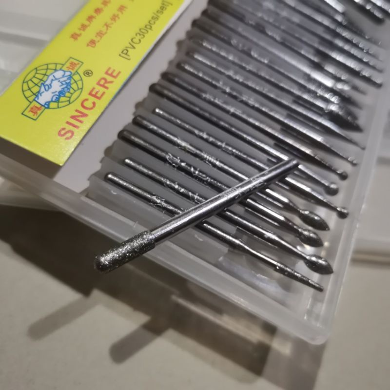 Jual Mata Bor Intan Mini Set 30 Pcs - Mata Bor Diamond BMS - Mata Tuner ...