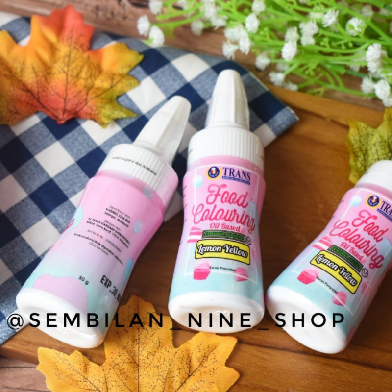 Jual TRANS FOOD COLOURING OIL BASED 50 Gram Pewarna Makanan Food Grade ...