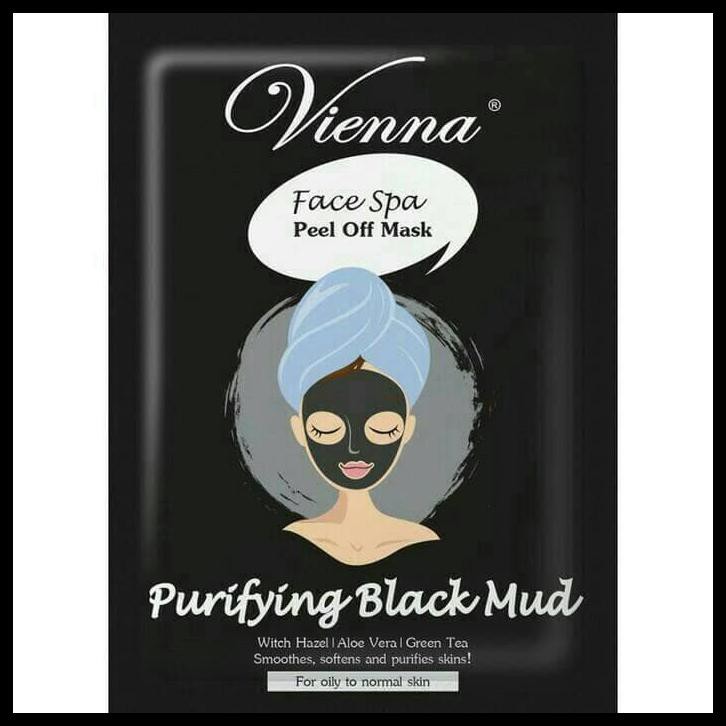 Jual VIENNA FACE SPA PEEL OFF MASK PURIFYING BLACK MUD BPOM | Shopee ...