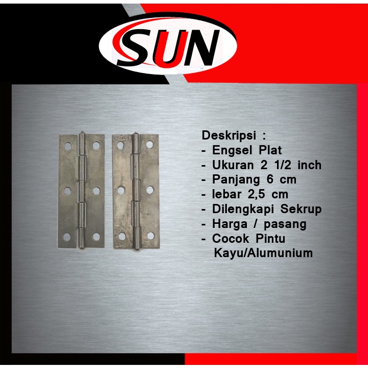 Jual Engsel Plat 1 1.5 2 2.5 3 4 Inch Pintu Laci Triplek Kandang ...