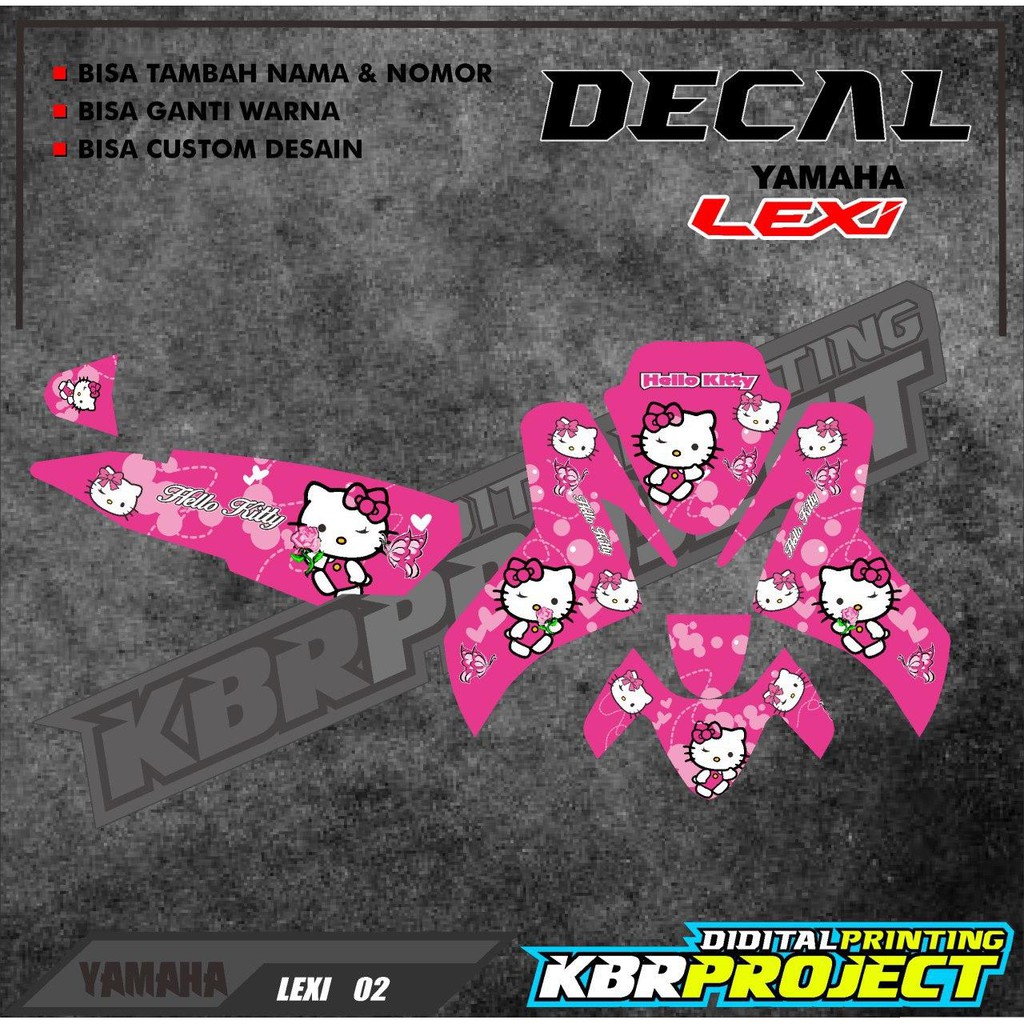 Jual DECAL LEXI STICKER VARIASI FULL BODY LIST MOTOR YAMAHA LEXI MOTIF ...