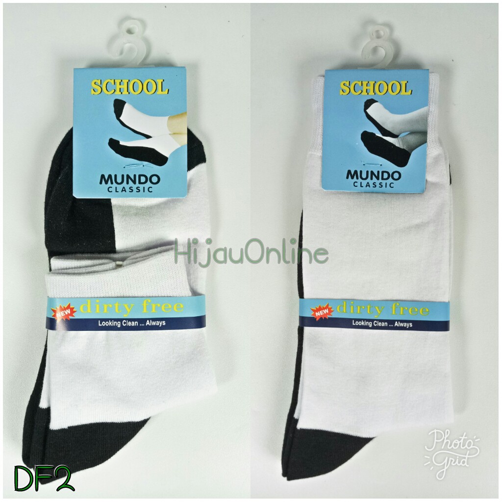 Jual Kaos Kaki MUNDO BACK TO SCHOOL DF Kaos Kaki Sekolah Anak Hitam ...