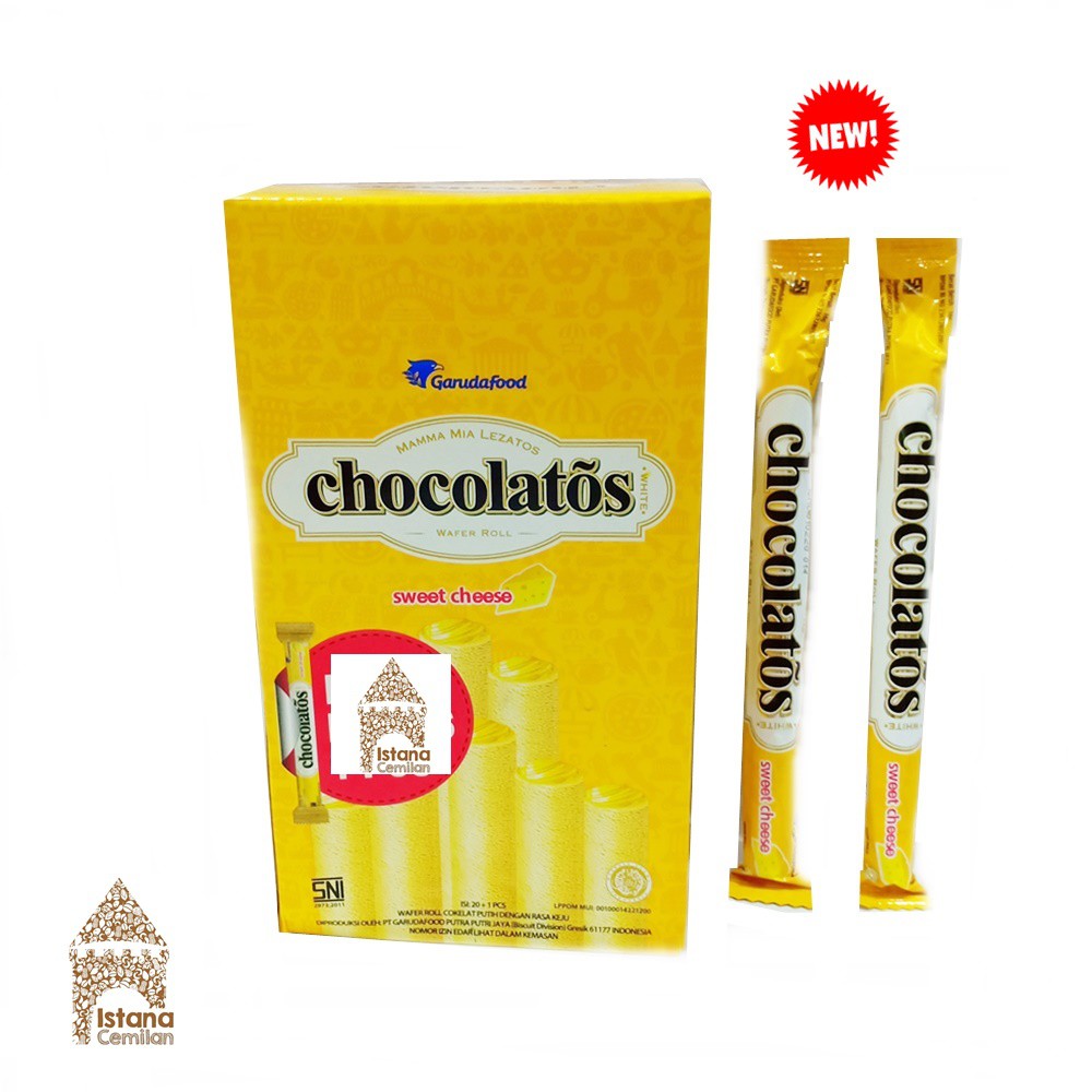 Jual Chocolatos Wafer Roll Sweet Cheese isi 24 pcs | Shopee Indonesia