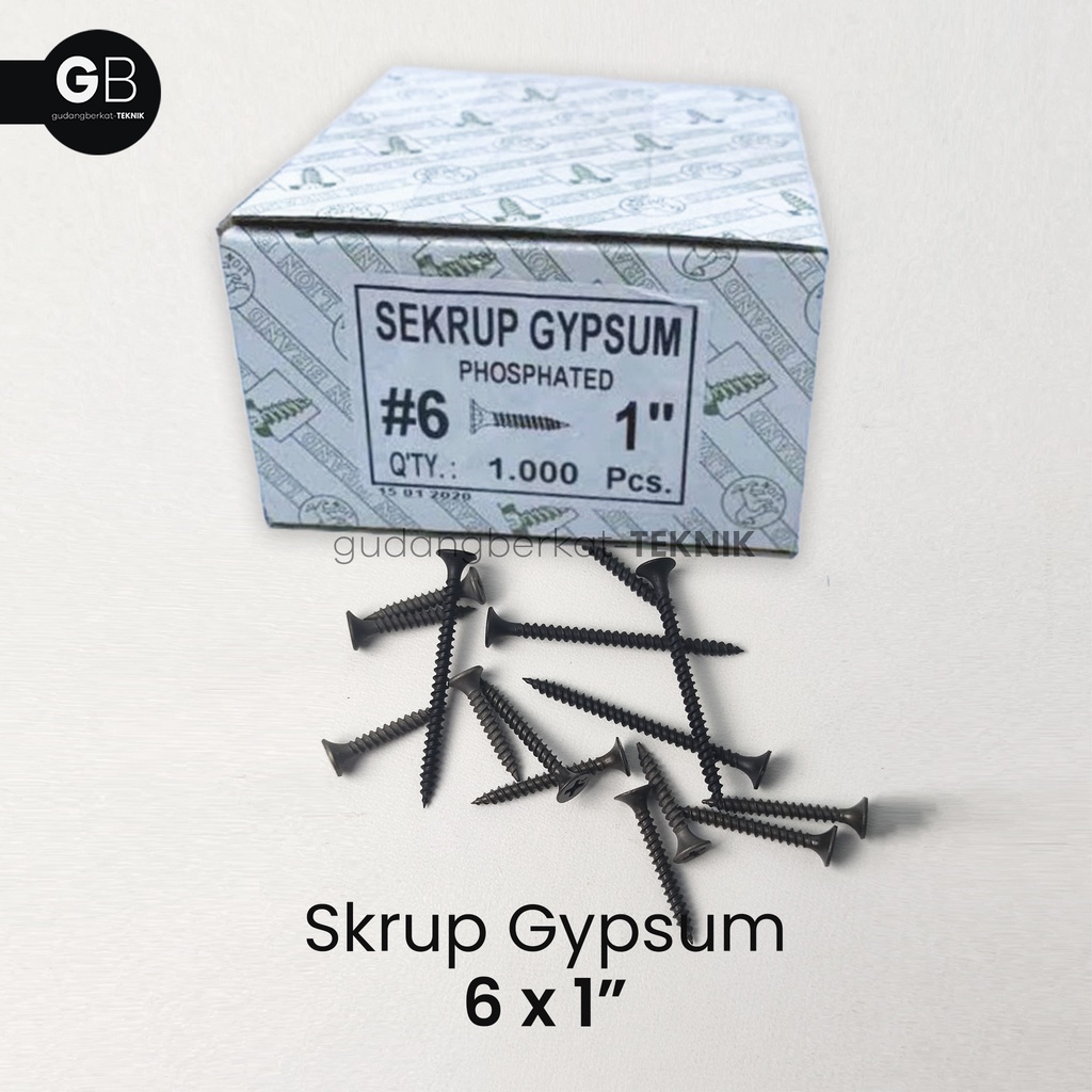 Jual Skrup Gypsum 6x1" / Drywall Screw 2,5cm (100pcs) Sekrup Gypsum ...