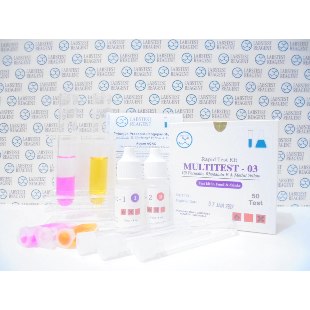Jual Multitest Formalin, Methil Yellow & Rhodamin-B / Multi Test Kit ...