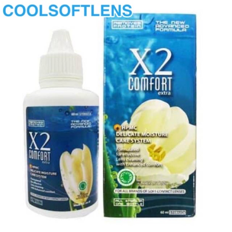 Jual (GROSIR 8.200) Air Softlens X2 60ml / Cairan Softlens X2 60 ML ...