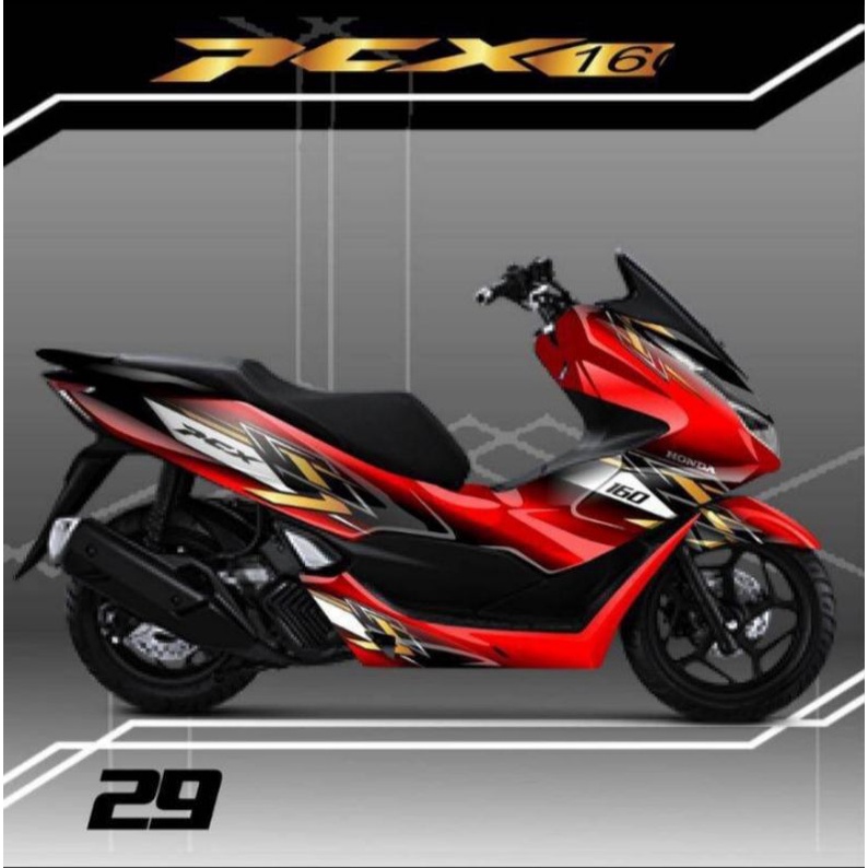 Jual Decal Sticker Honda PCX 160 Fullbody - Dekal Striping PCX 160 ...