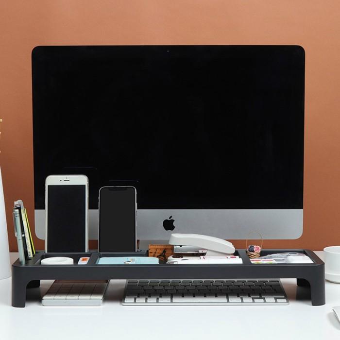 Jual Rak Keyboard Desktop Organizer Charge Hp Holder Ipad Stand Laptop ...
