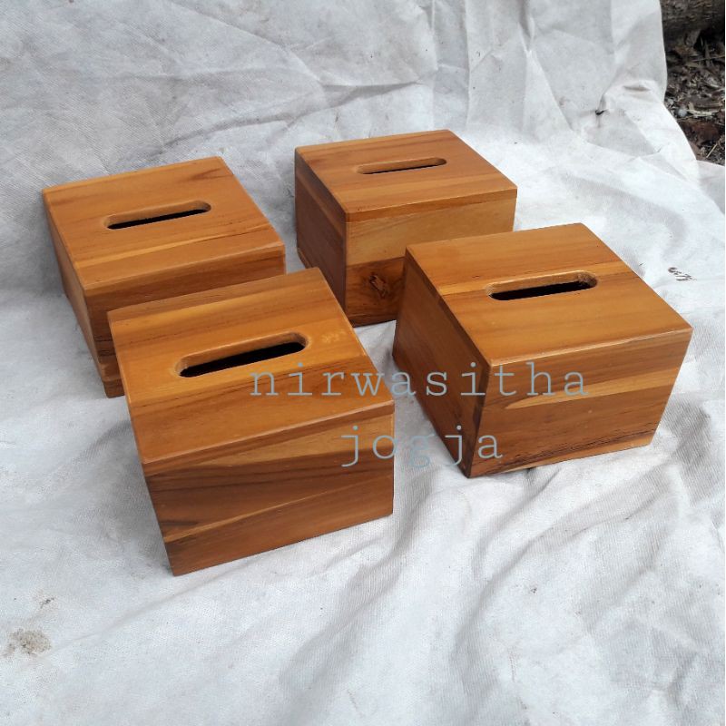 Jual Kotak Tissue Kayu Jati - Box Tissue Kayu - Tempat Tisu kayu ...