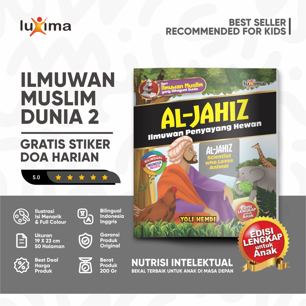 Jual Kisah Al Jahiz Ilmuwan Penyayang Hewan - Seri Ilmuwan Muslim 19 ...
