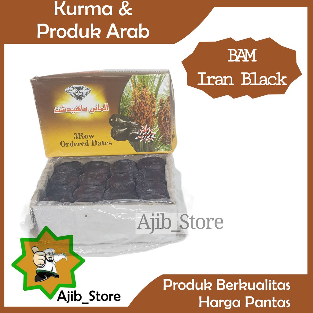 Jual (FRESH QUALITY) KURMA BAM IRAN BLACK DIAMOND 500 gr Kurma Madu ...