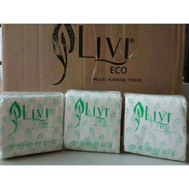 Jual (KHUSUS GO-SEND-GRAB) Tissue meja / tissue pop up / livi eco ...