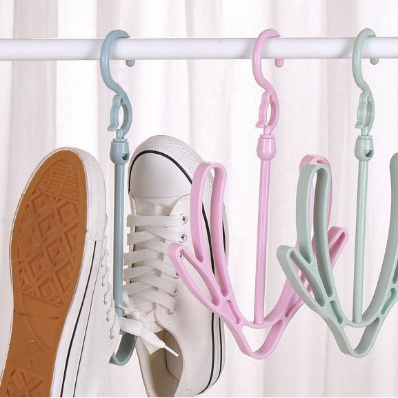 Jual Gantungan Sepatu Sendal 4 Sisi Shoes Hanger Gantungan Jemuran ...