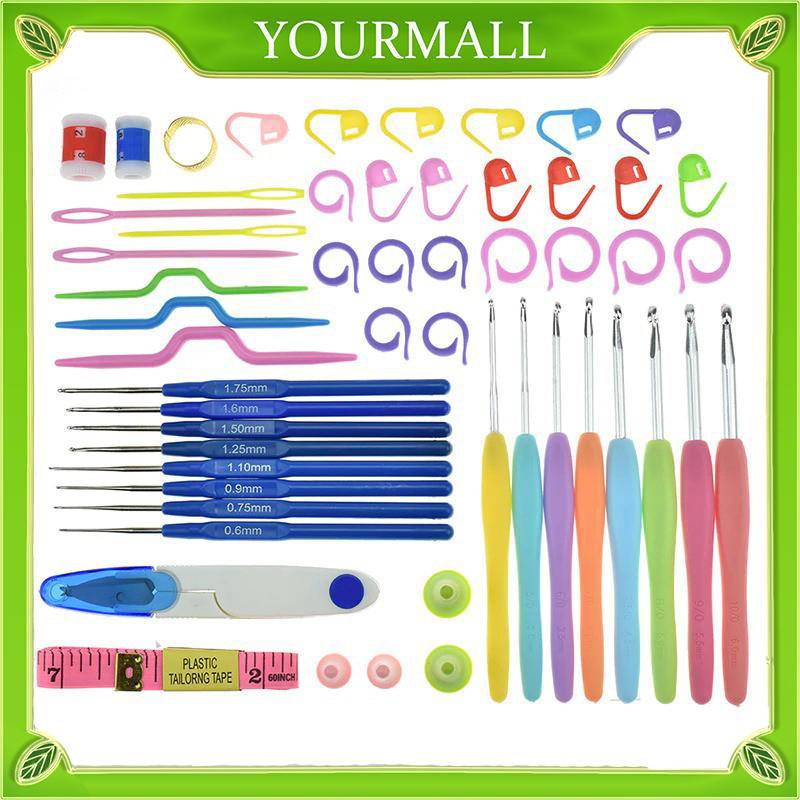 Jual Alat Rajut Set Hakpen Set Perlengkapan Rajut Set Jarum Rajut set ...