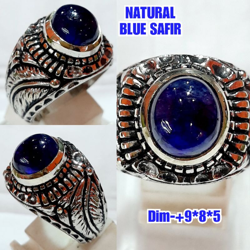 Jual BATU PERMATA BLUE SAFIR CRISTAL ASLI NATURAL 21 | Shopee Indonesia