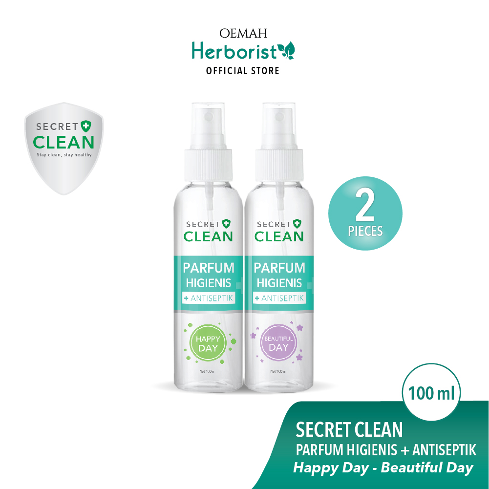 Jual Secret Clean Parfum Higienis Antiseptik Happy Day + Parfum ...