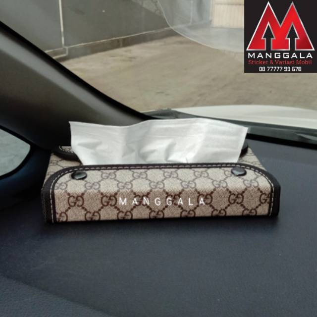 Jual Tempat Kotak Tisu Tisue Tissue Box Dashboard Mobil Gucci | Shopee ...