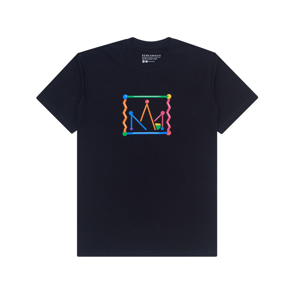 Jual Screamous Shortsleeve Tees - T SHIRT LOGOS BLACK | Shopee Indonesia