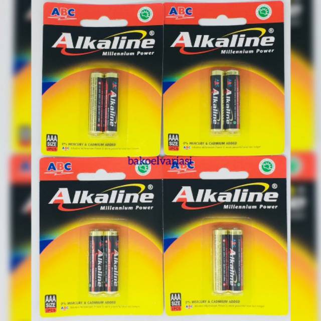 Jual Batrai Baterai ABC Alkaline AAA / A3 Millenium Power | Shopee ...