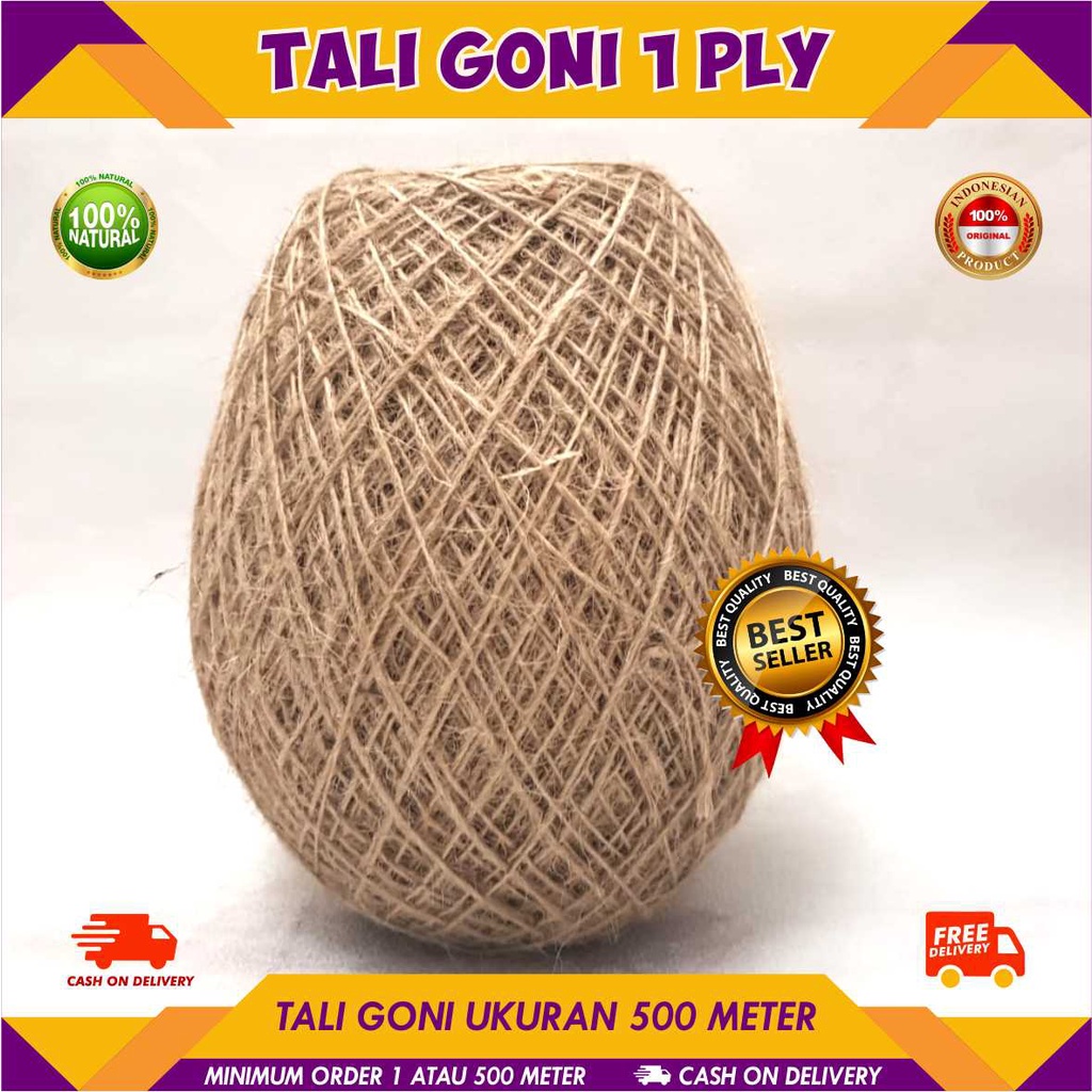 Jual Tali Rami / Tali Goni 1 PLY (1 Roll 500m) | Shopee Indonesia