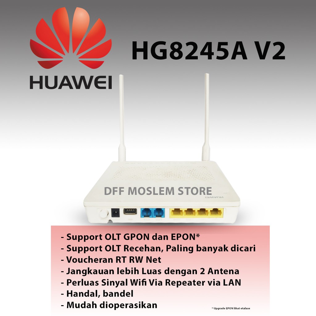 Jual Modem Wifi Router Huawei HG8245A V2 ONT GPON EPON OLT Recehan | Shopee Indonesia