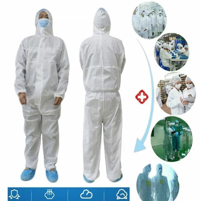 Jual Baju Apd Hazmat Coverall Suit Inorateks Setara Tyvek Boho / UK XL ...