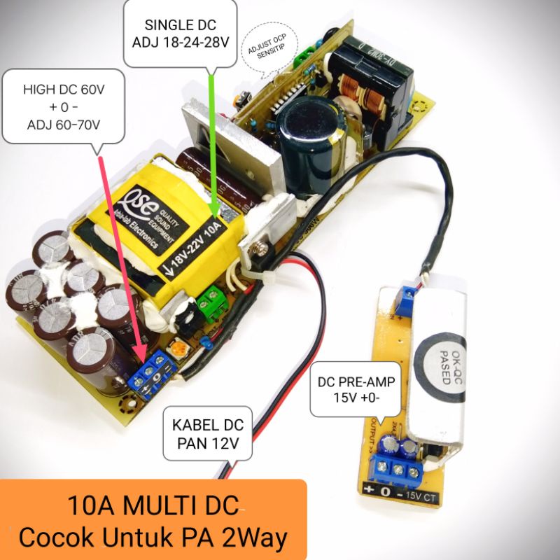 Jual SMPS-10A-DUAL-OUTPUT-HIGH-DC-60V-65V-24V-EXTRA-15CT | Shopee Indonesia