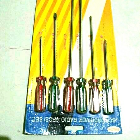 Jual Obeng set obeng rubicon set 6 pcs Obeng Radio | Shopee Indonesia