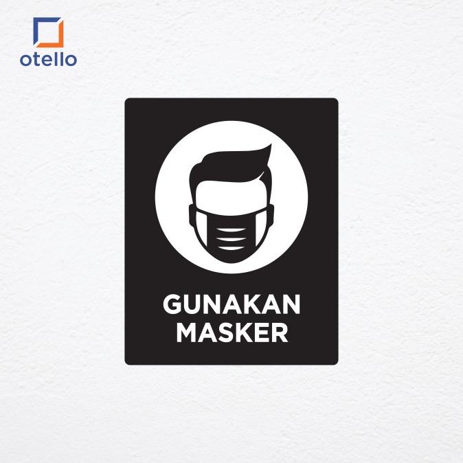 Jual Gunakan Masker Sign Board Akrilik Wajib Pakai Masker Acrylic ...