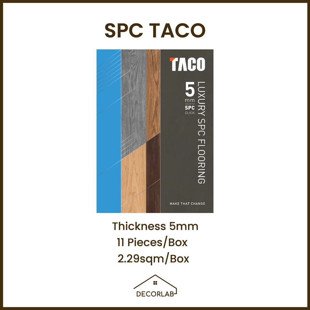 Jual TACO SPC 5mm - SPC Flooring - Lantai Kayu - SPC Click | Shopee ...