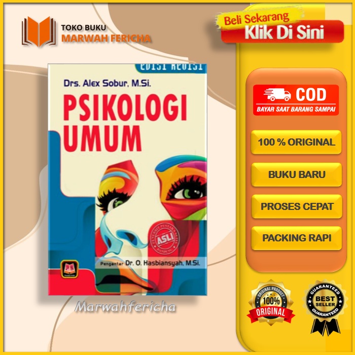 Jual Psikologi Umum Drs Alex Sobur, M.Si Edisi Revisi Asli original ...