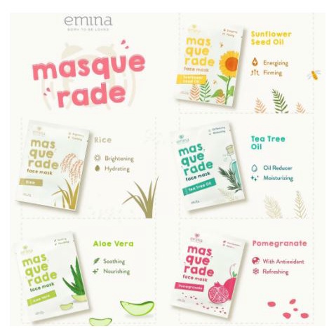 Jual Emina Masquerade Face Mask 23G | Shopee Indonesia