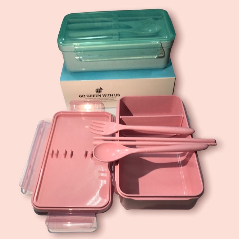 Jual LAUNCH BOX / TEMPAT MAKAN GO GREEN DEWASA | Shopee Indonesia