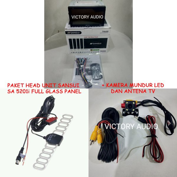 Jual Paket SANSUI SA-5202i FULL HD SA5202i MKV Head Unit Tape Double ...